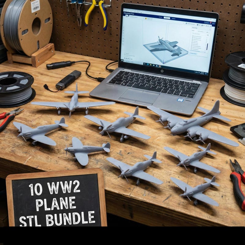 Model Plane 3d Print Figure - Etsy