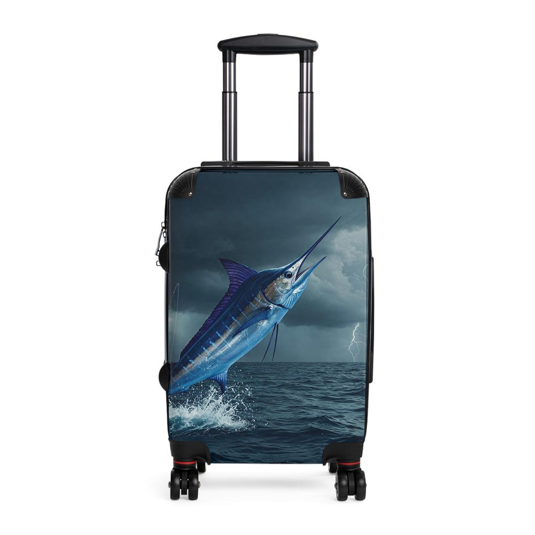 Marlin Fishing Adventure Suitcase Design, Travel Luggage, Ocean Lover ...
