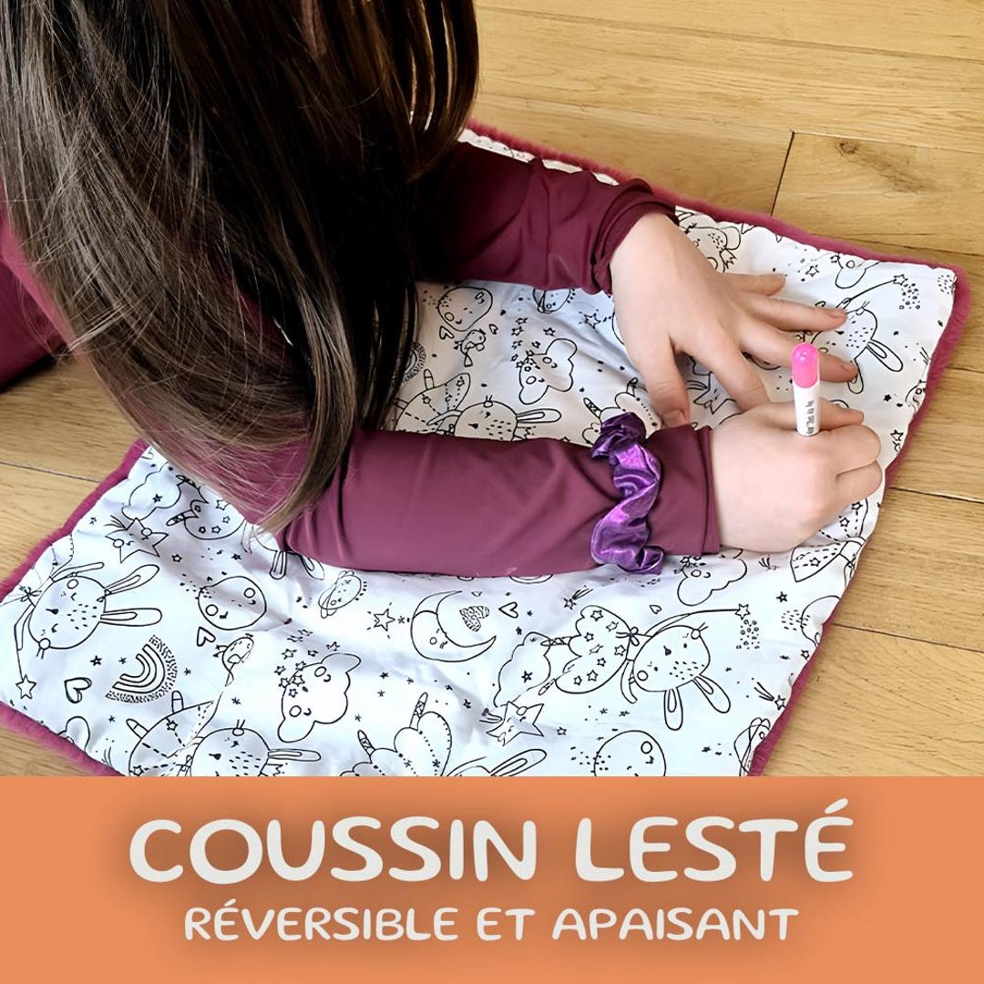 NOUMA Reversible Weighted Cushion to Color, Calms ADHD and Autistic ...
