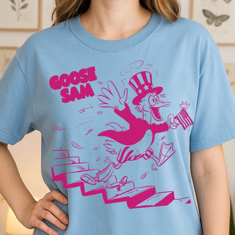 Goose Sam PNG for T-shirt- Patriotic Goose Digital Download - Uncle Sam ...