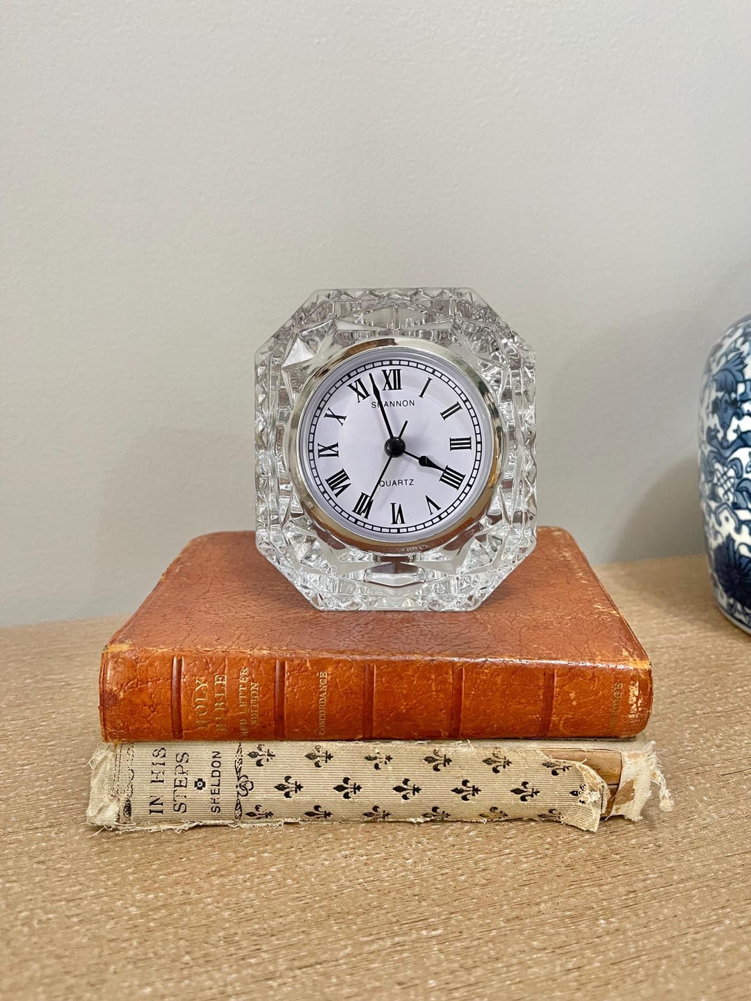 Vintage Quartz Crystal Clock - Etsy