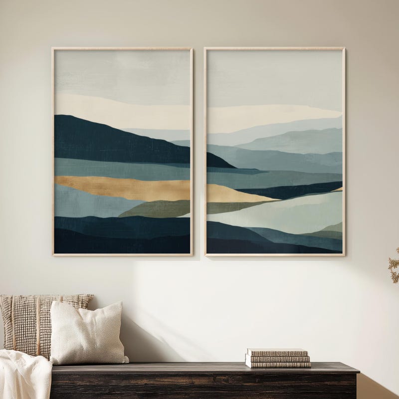 Diptych Art - Etsy