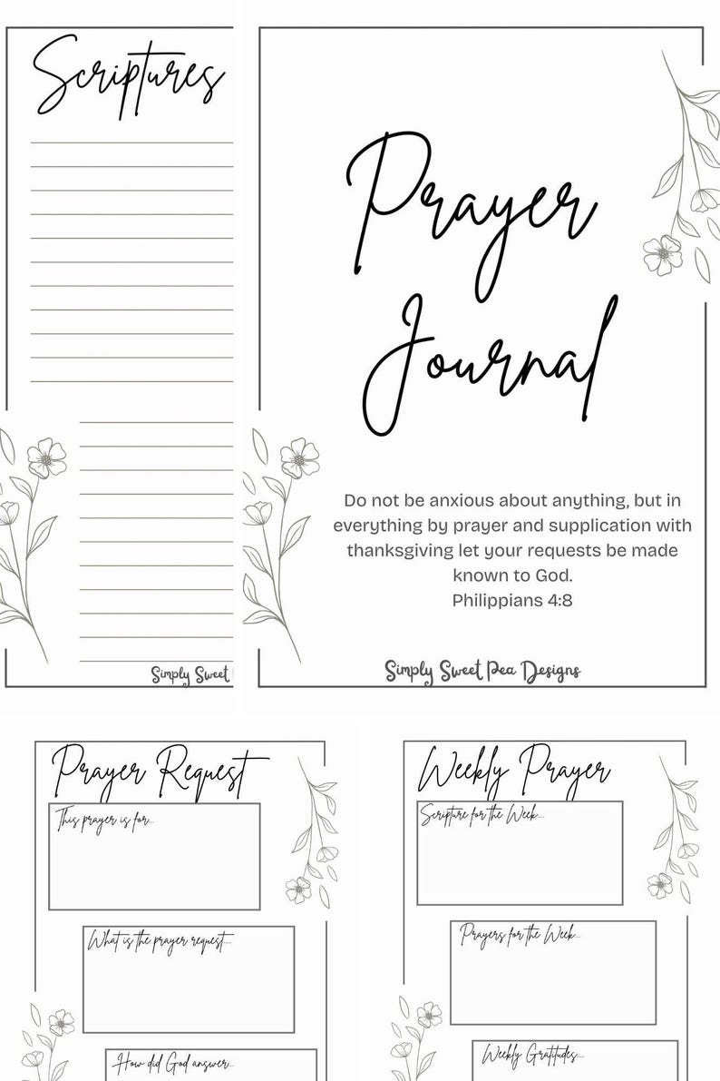 Simple Prayer Journal - Etsy