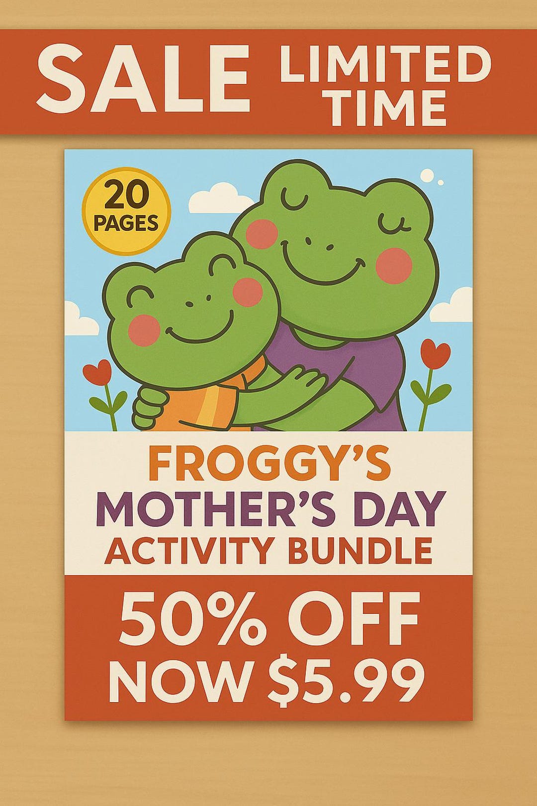 Froggy's Mother’s Day Activity Bundle for Kids – 20-page Printable ...