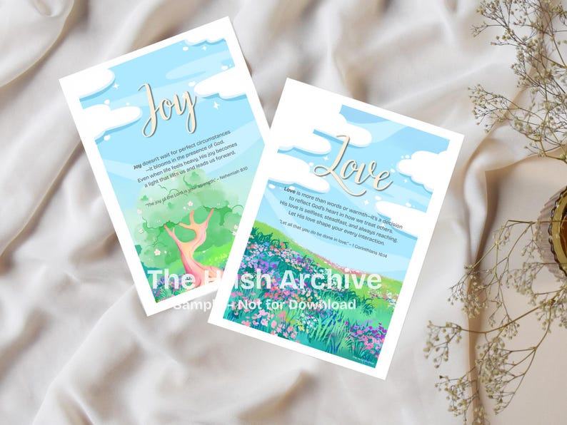 Fruits of the Spirit Devotional Cards – Printable Faith Cards + Bonus ...