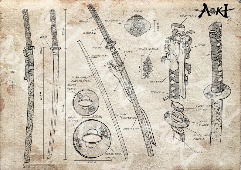 Komazakura(狛桜), Japanese Katana, Traditional Handcrafted, Artisan ...