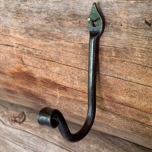 Small Wall Hook, Decorative Hook, Wall Mounted Hook, J Hook, Rustic ...