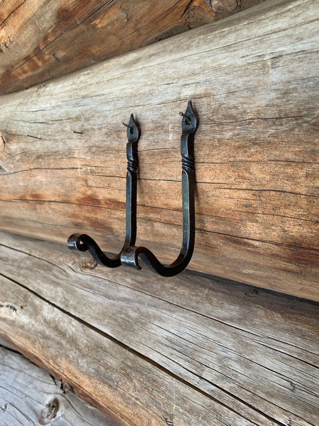 Small Wall Hook, Decorative Hook, Wall Mounted Hook, J Hook, Rustic ...