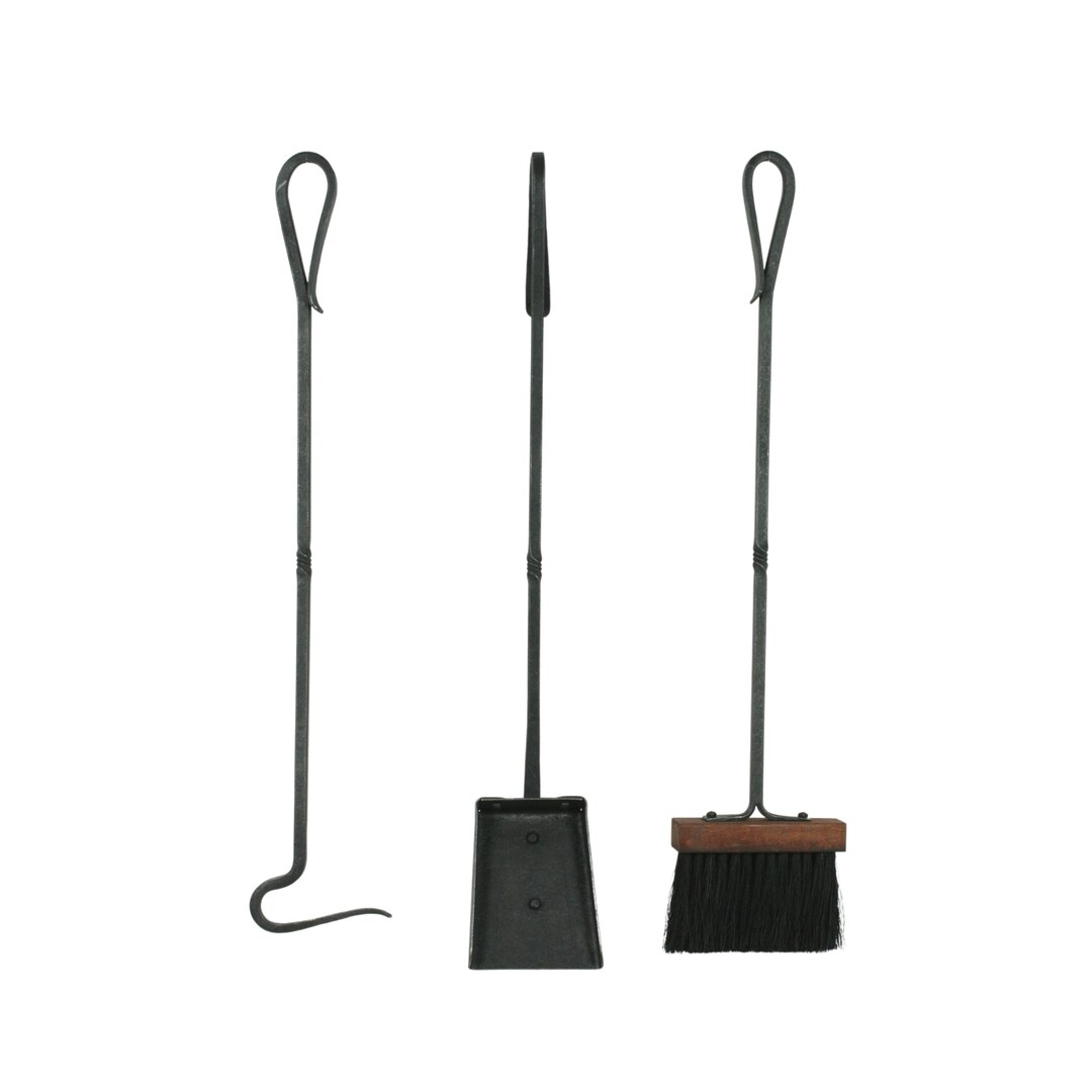 Hand Forged Fireplace Tool Set: Lodge Cabin Hearth Tools - Etsy