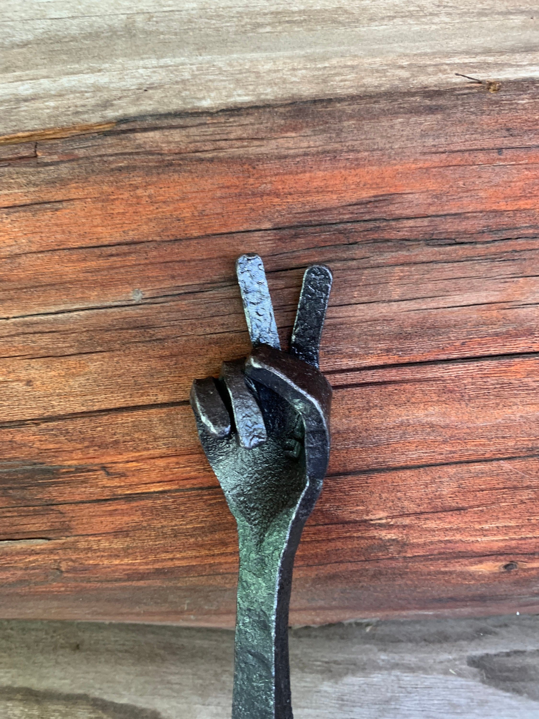 Handy Poker Peace PEACE Fire Poker Steel Fire Poker | Etsy