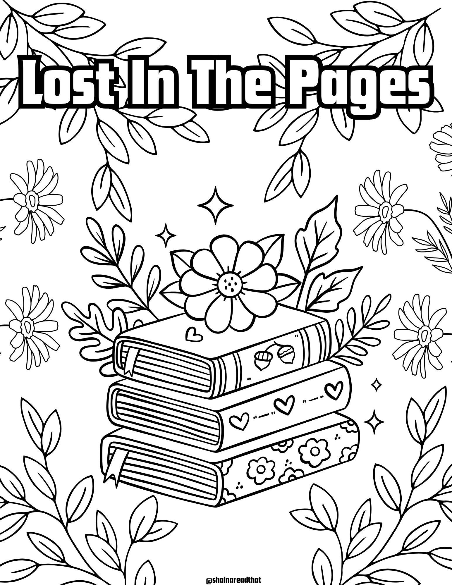 Printable Coloring Page: Reading is Better Together - Etsy