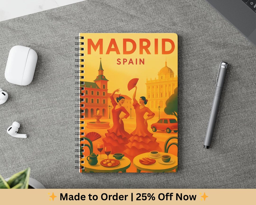 Flamenco Dancer Notebook: Spain Travel Journal, A5 Spiral-bound - Etsy