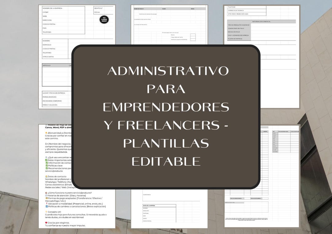 Editable Professional Kit - Administrative Documents - Etsy