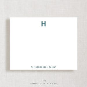 Personalized Note Card Set | No 021 | Choose Your Colors | Thank You ...