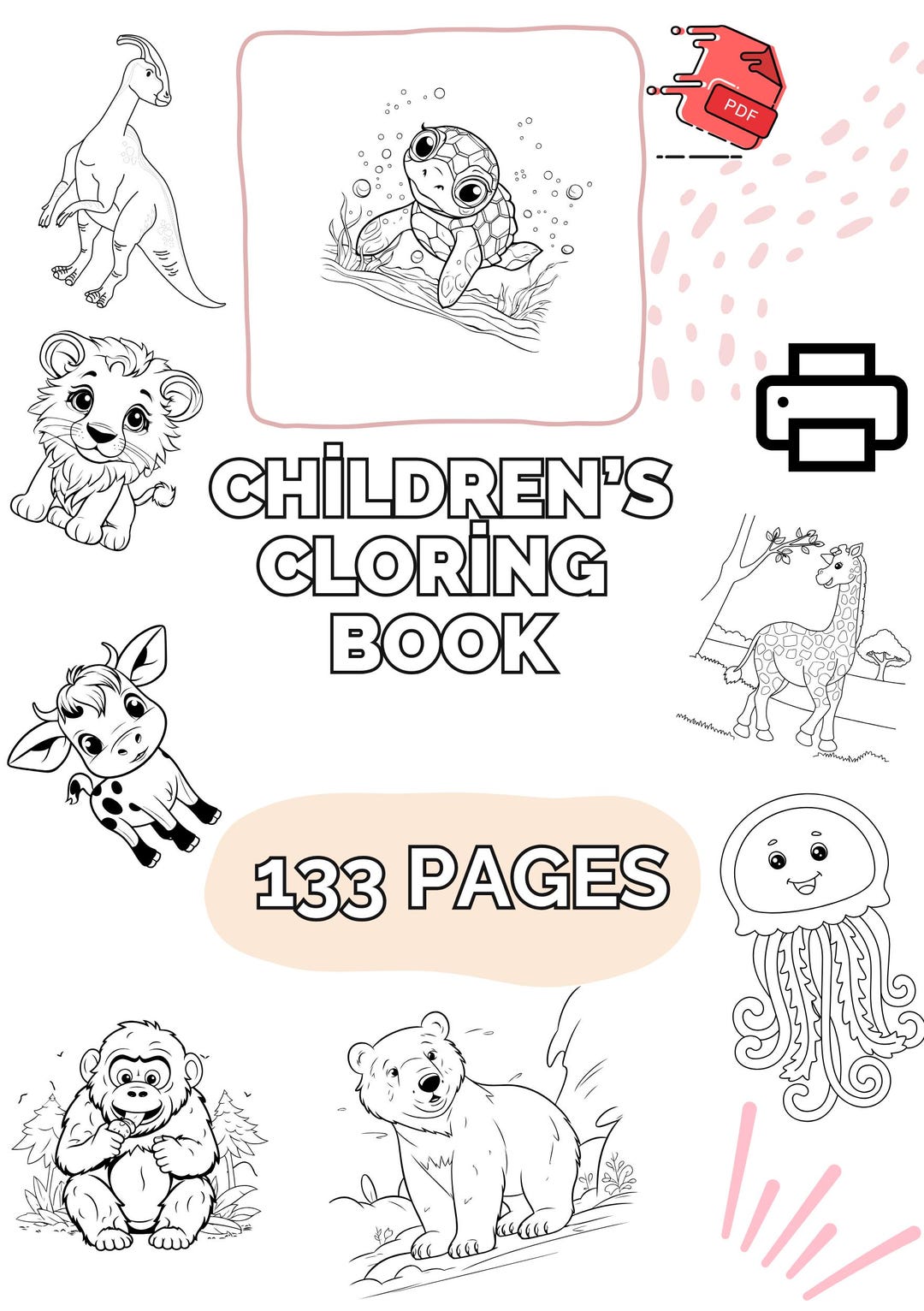 Kids Coloring Book Fun Coloring Book for Kids Creative Coloring for ...