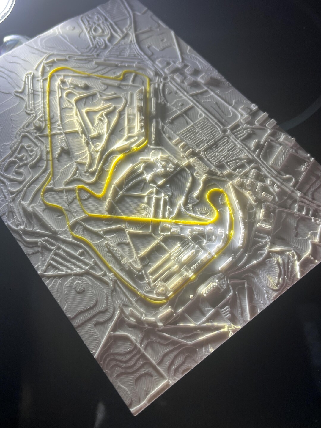 Silverstone 3D Map Racing Circuit Track Topographical Wall Art Home ...