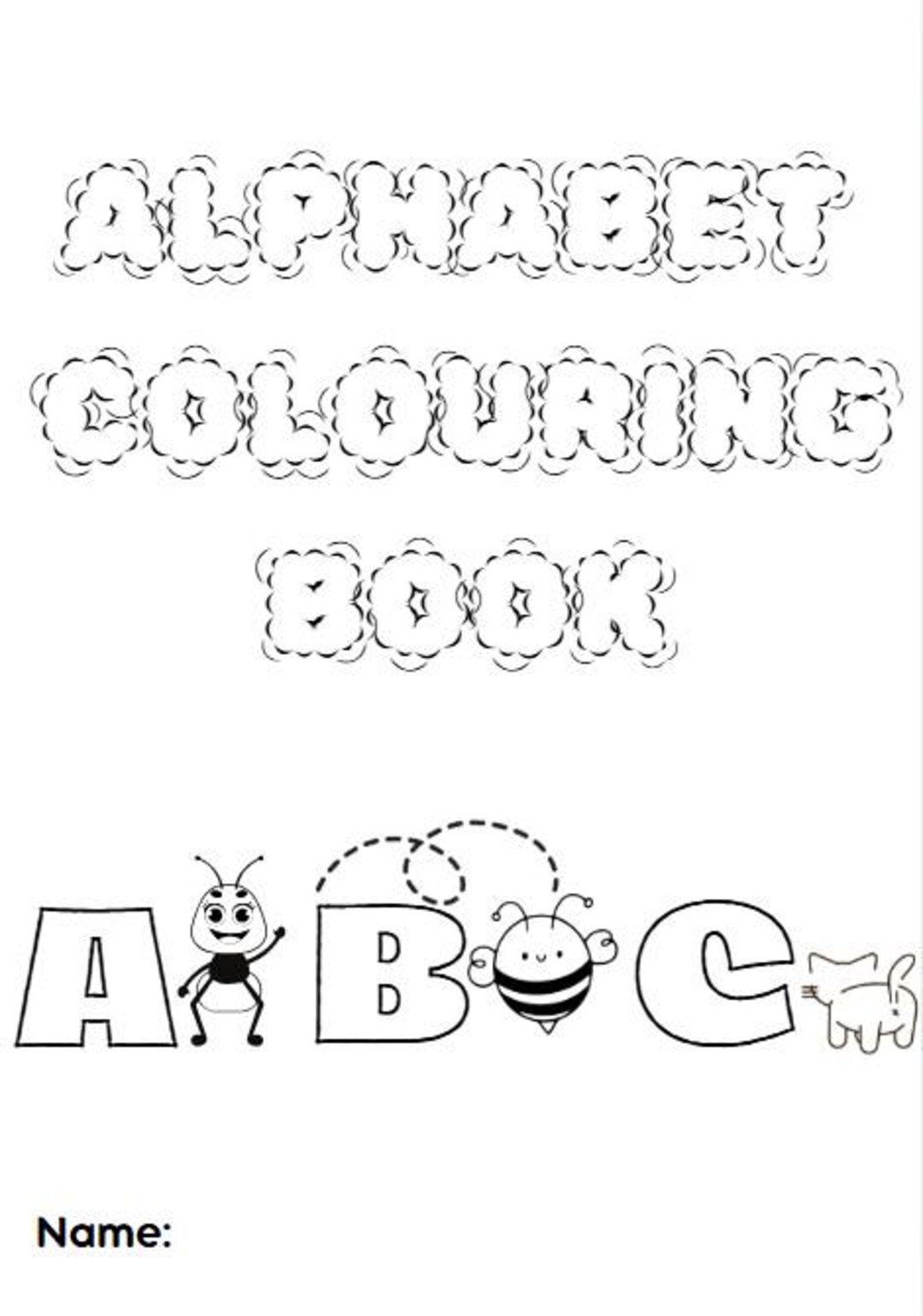 Printable ABC Coloring Book for Kids | Educational Alphabet Activity ...