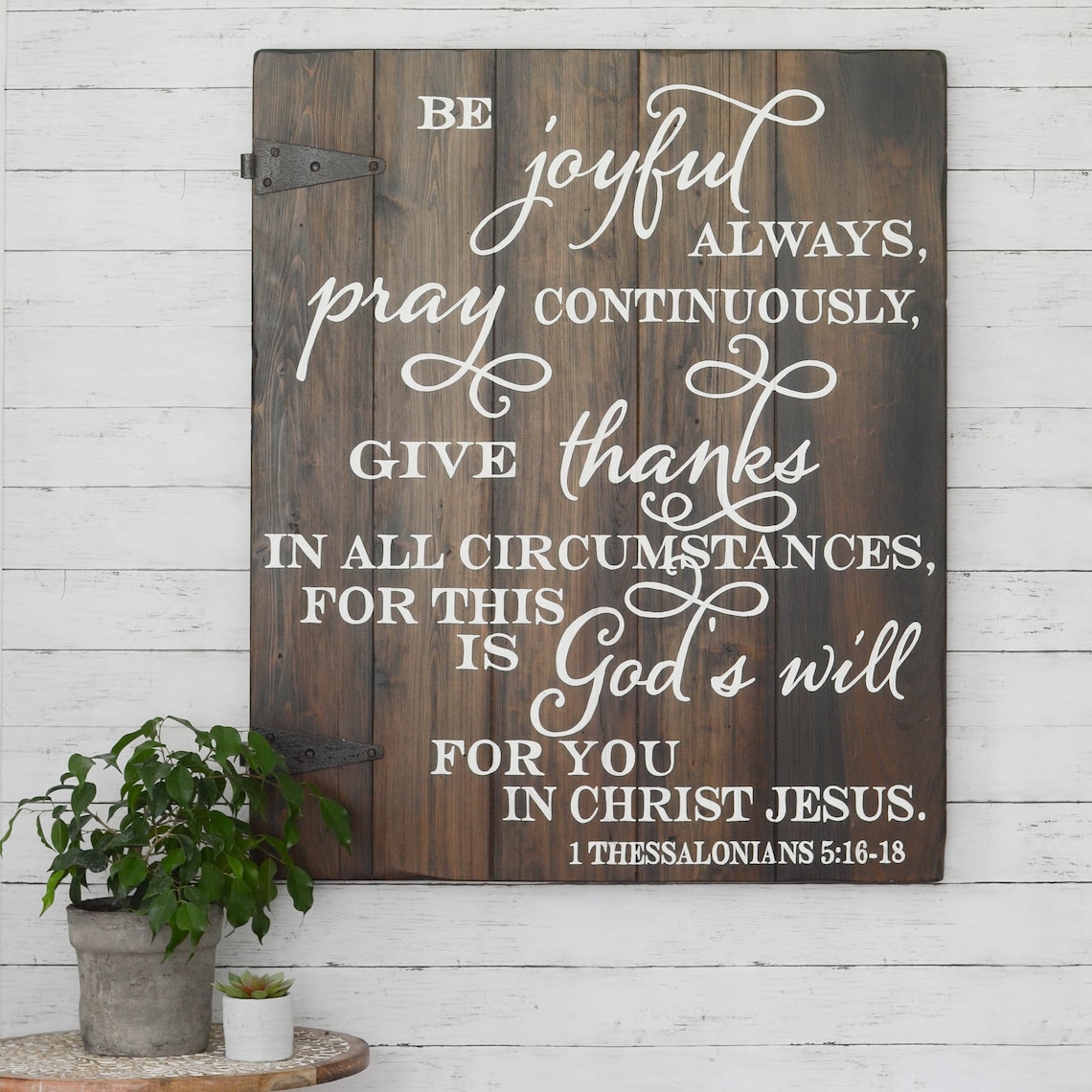 Be Joyful Always Joyful Sign Scripture Sign Farmhouse - Etsy