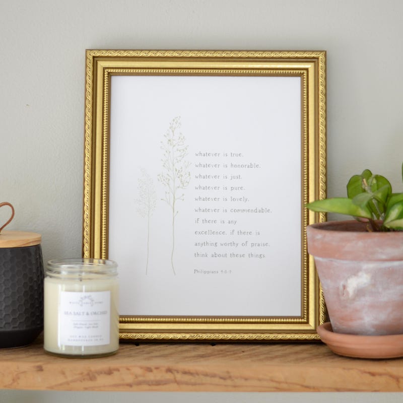 Framed Bible Verse - Etsy