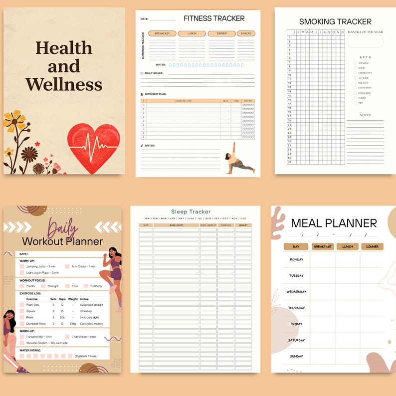 Self-care Planner Printable A5- Mental Health Worksheet- Self Love ...