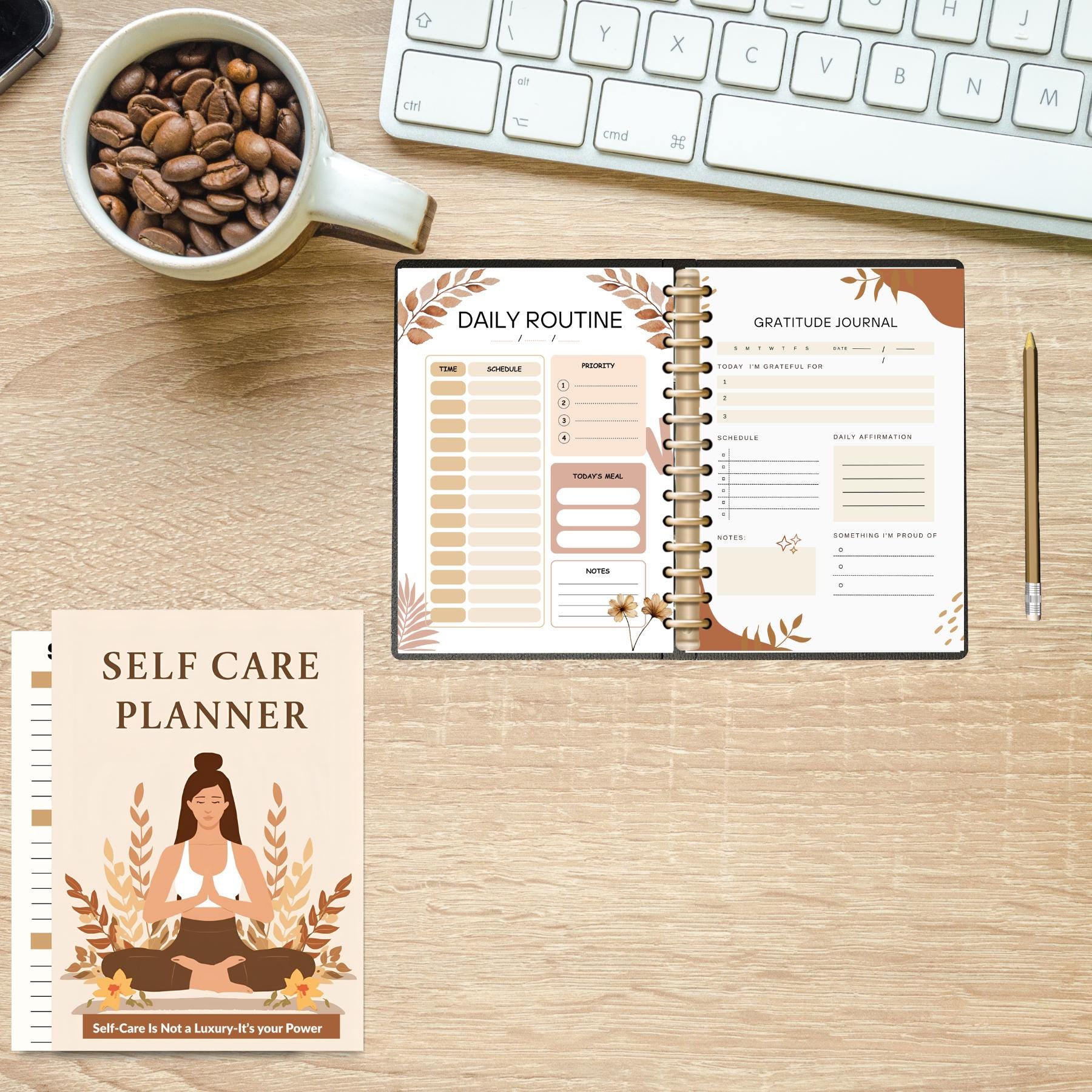 Self-care Planner Printable A5- Mental Health Worksheet- Self Love ...