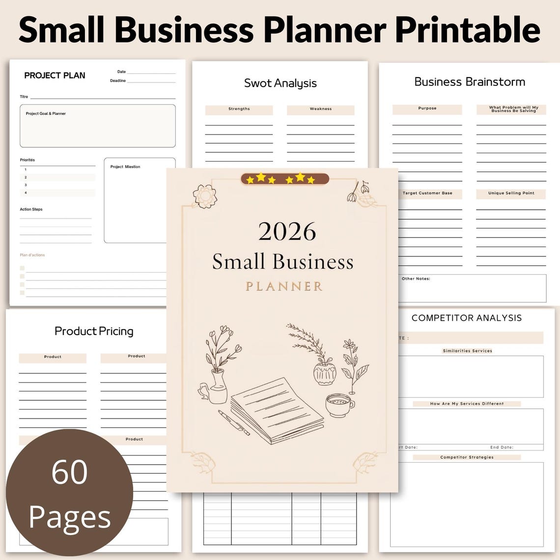 Small Business Planner Printables-pdf A4 Instant Download-small ...