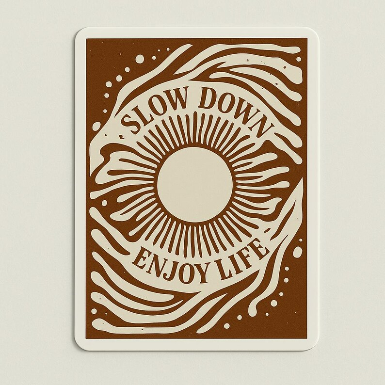 Boho-inspired Digital Art Print & Sticker, Motivational Quote 2025 Wall ...