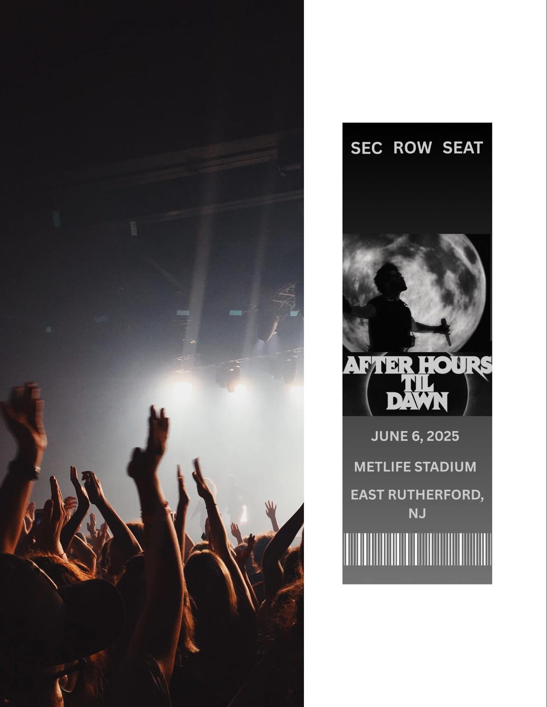 Digital Download the Weeknd After Hours Til Dawn Tour Concert Ticket - Etsy