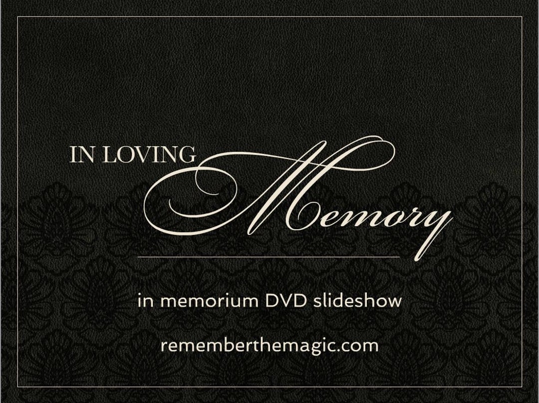 Memorial Funeral Photo Slideshow Video & Picture Memory Montage DVD ...