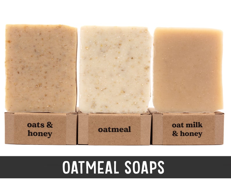 Oatmeal Soap Set Oatmeal Honey Cold Process Soap Set - Etsy
