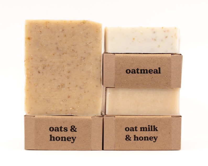 Oatmeal Soap Set Oatmeal Honey Cold Process Soap Set - Etsy