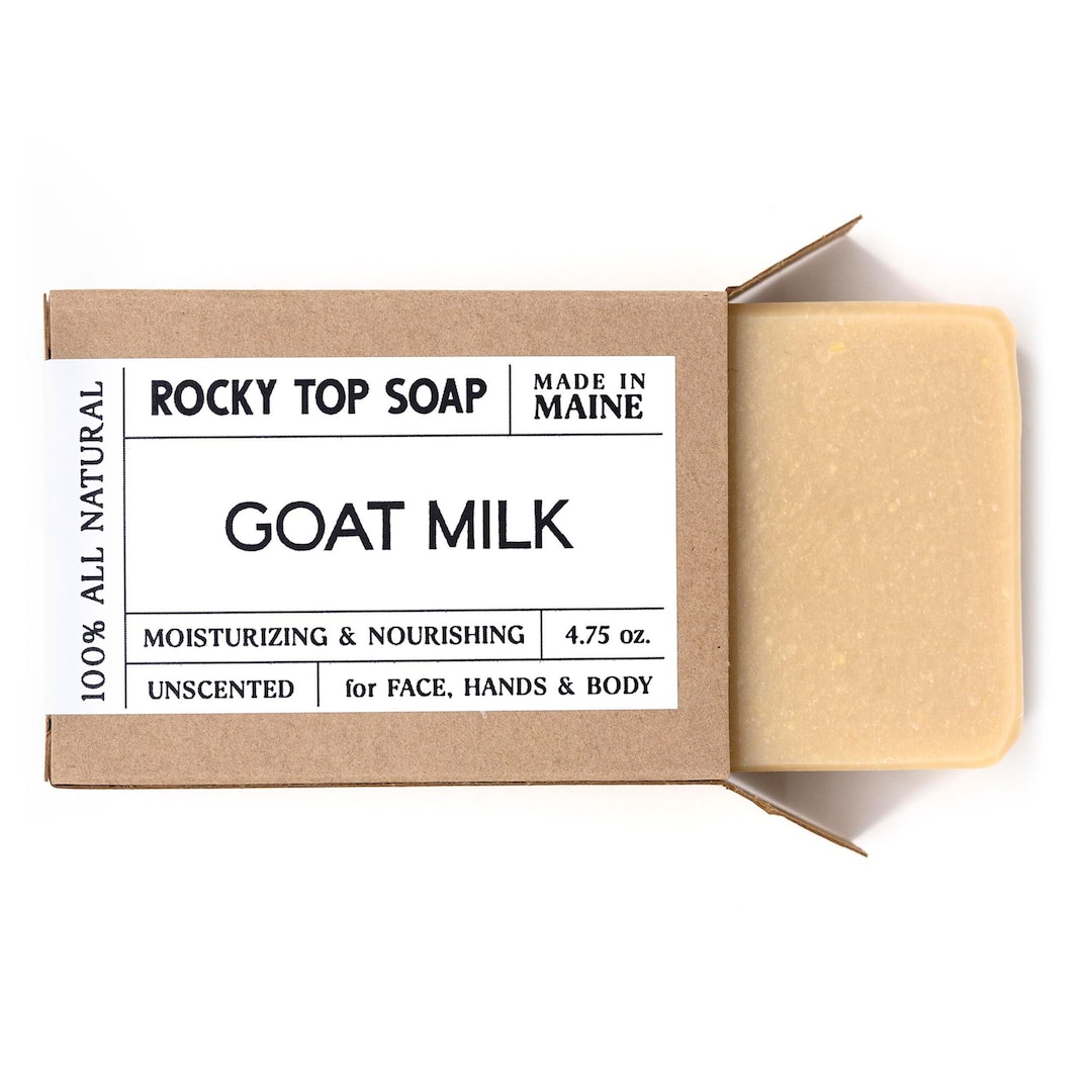 Goat Milk Soap, Natural Bar Soap for Sensitive Skin, Soothing & Gentle ...