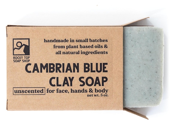 Clay Soap Face Soap All Natural Soap Bar Cambrian Blue - Etsy