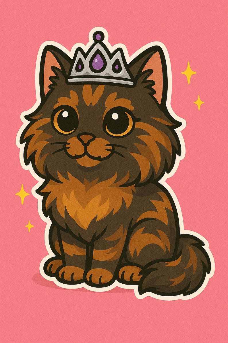 Princess Donut Chibi Sticker – Vinyl Die-cut Sticker | Dungeon Crawler ...