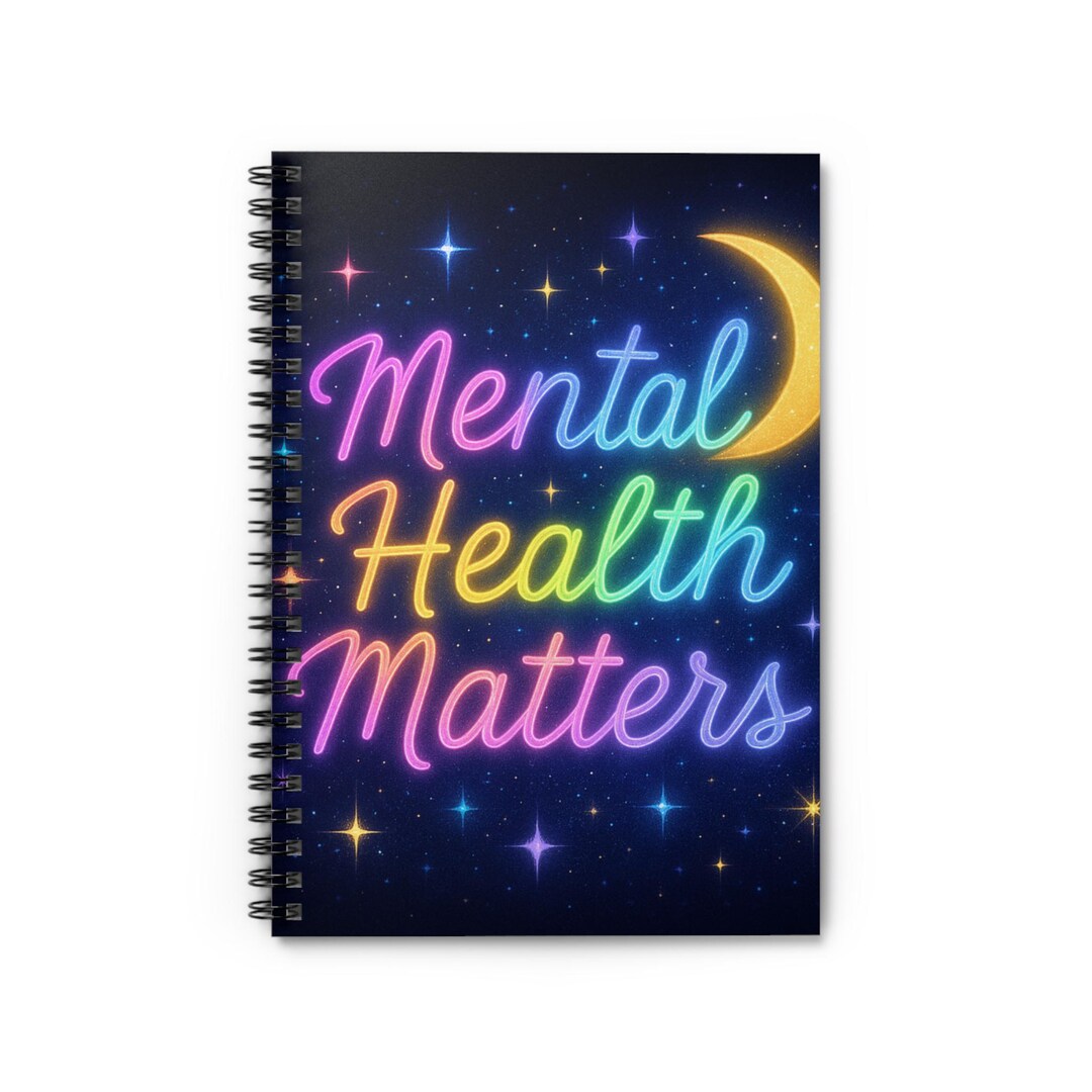 Spiral Notebook - Mental Health Matters, Ruled Line Journal, Emotional ...