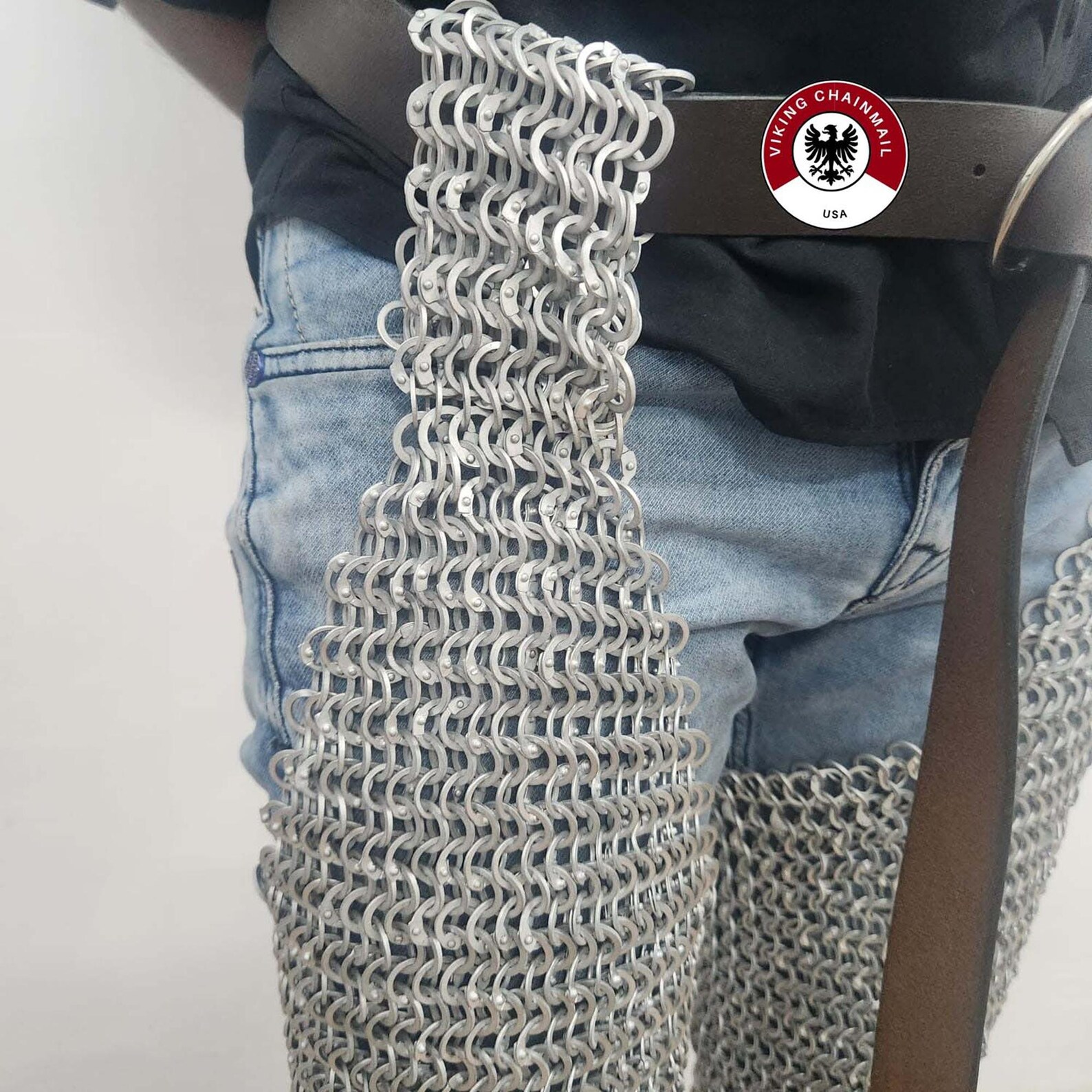 Aluminum Chainmail Leggings: 10mm Flat Ring, Riveted Chausses - Etsy