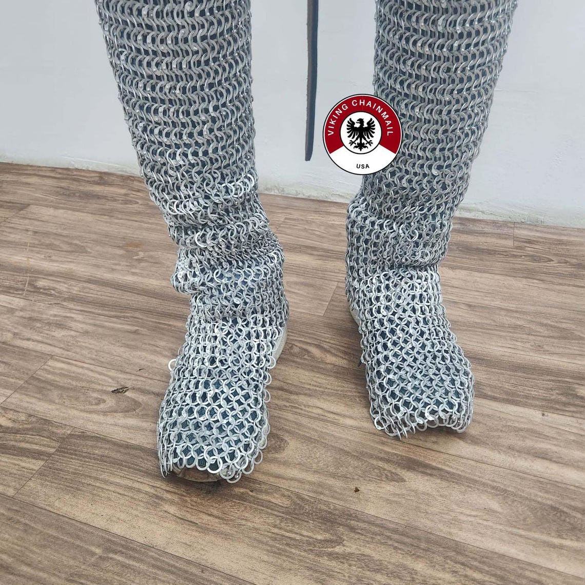 Aluminum Chainmail Leggings: 10mm Flat Ring, Riveted Chausses - Etsy