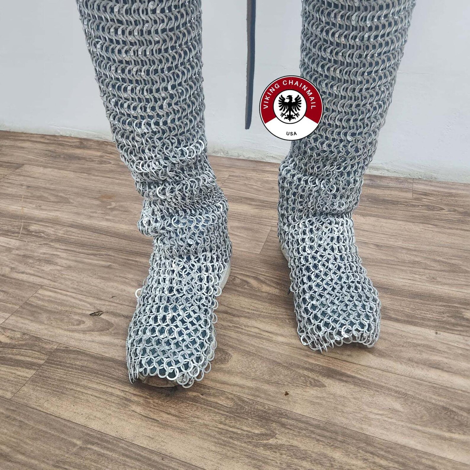 Aluminum Chainmail Leggings: 10mm Flat Ring, Riveted Chausses - Etsy