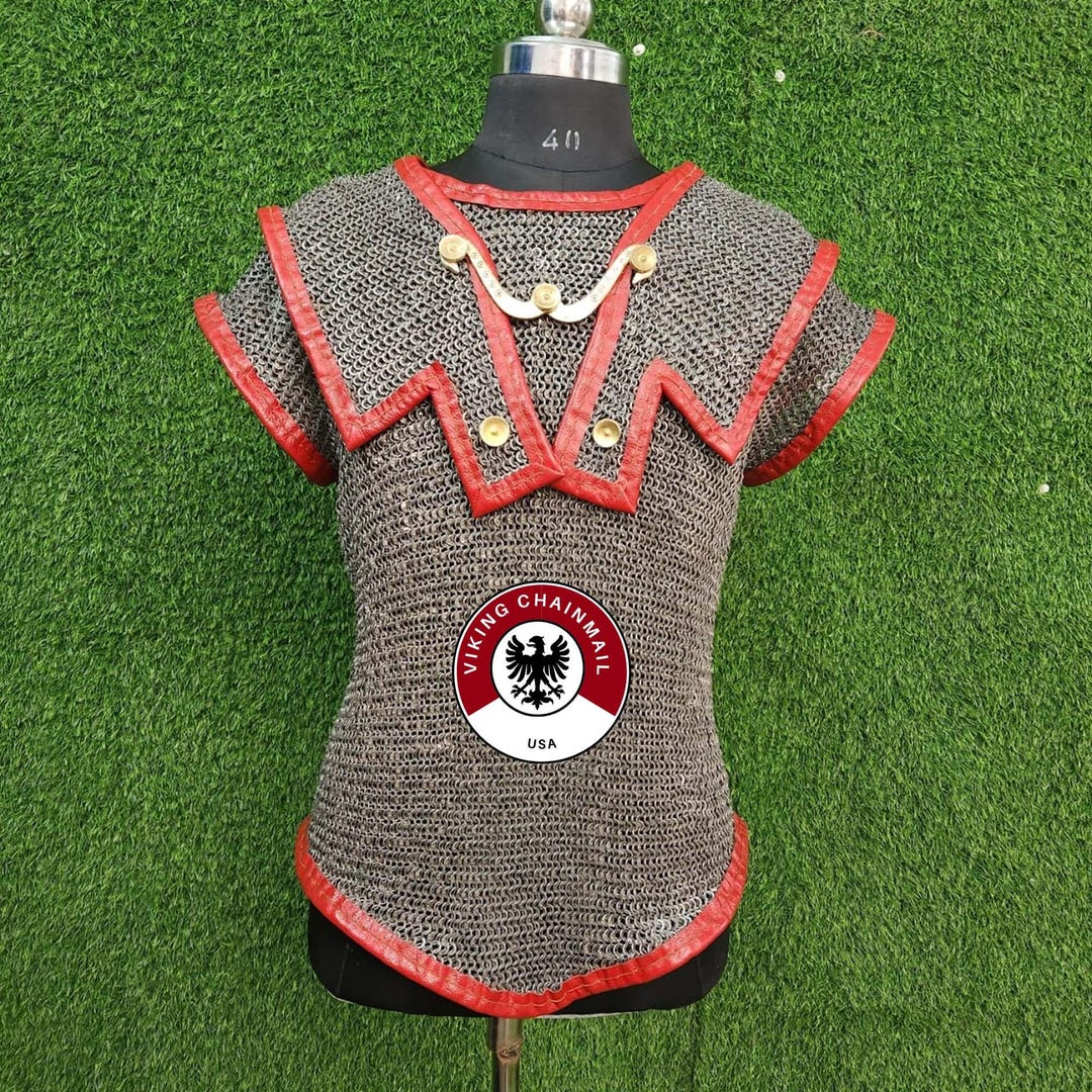 Chainmail Lorica Hamata: 6MM Round Ring Riveted Roman Soldier ...