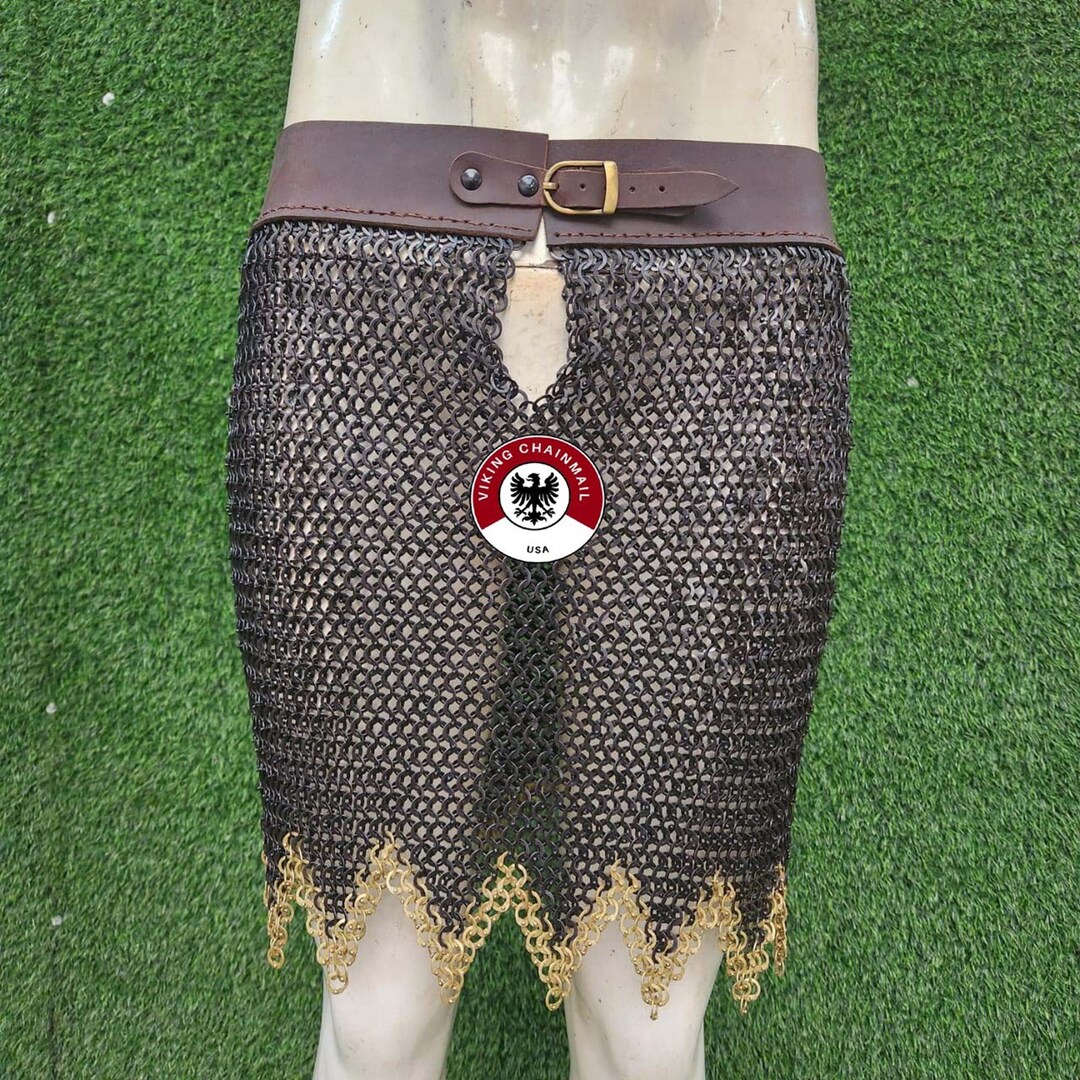 Chainmail Skirt: 9mm Riveted Mild Steel Viking Costume - Etsy