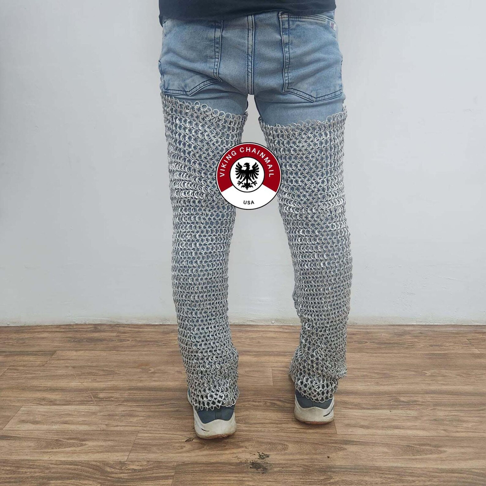 Aluminum Chainmail Leggings: 10mm Flat Ring, Riveted Chausses - Etsy