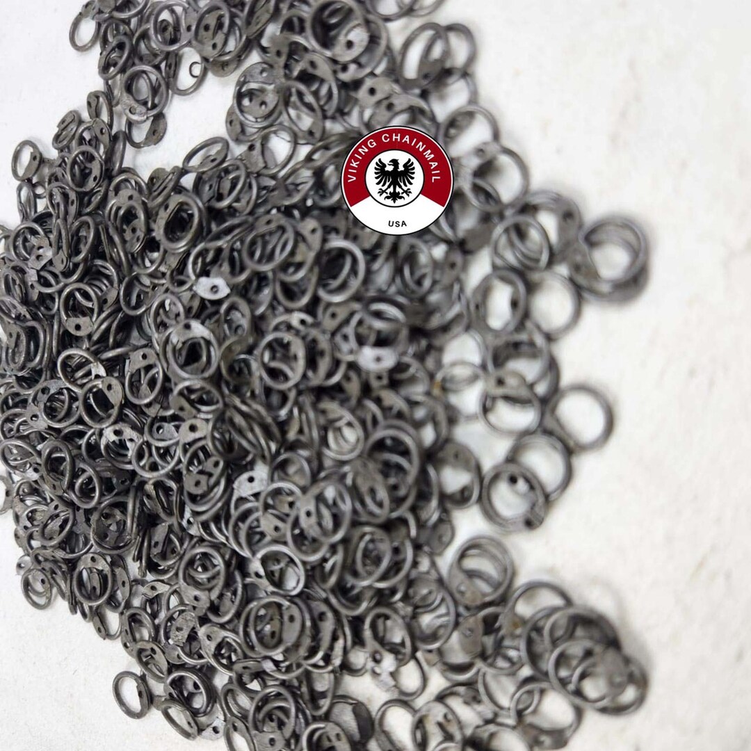 Mild Steel Chainmail Rings With Rivets: Natural Finish, 6-9mm - Etsy