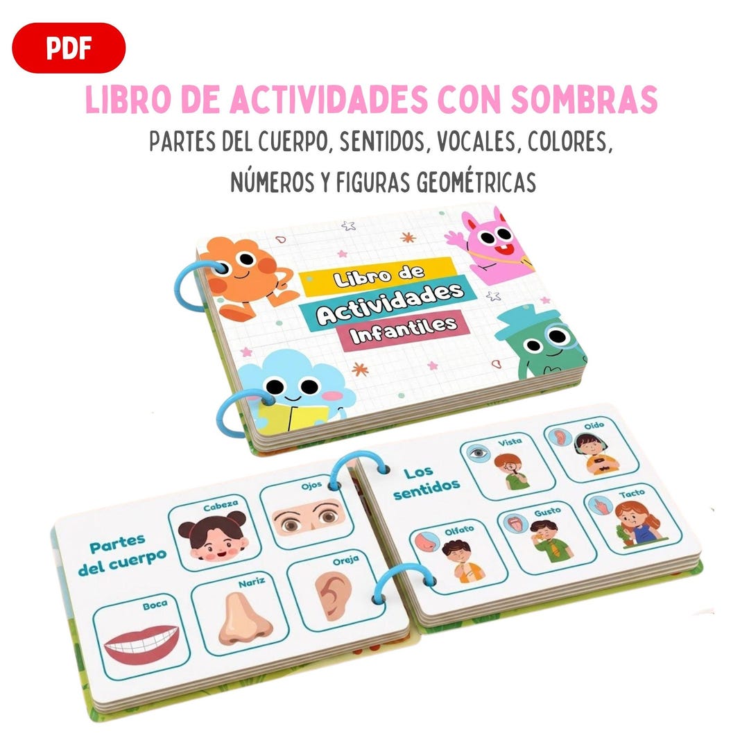 Libro de actividades imprimible, aprendizaje preescolar, recursos para ...