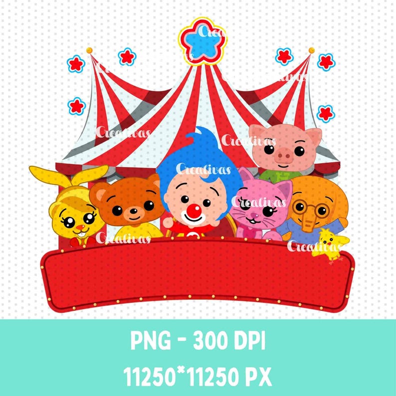 Plim Plim Circus, Plim Plim Digital File, Shirts, Stickers, PNG Plim ...