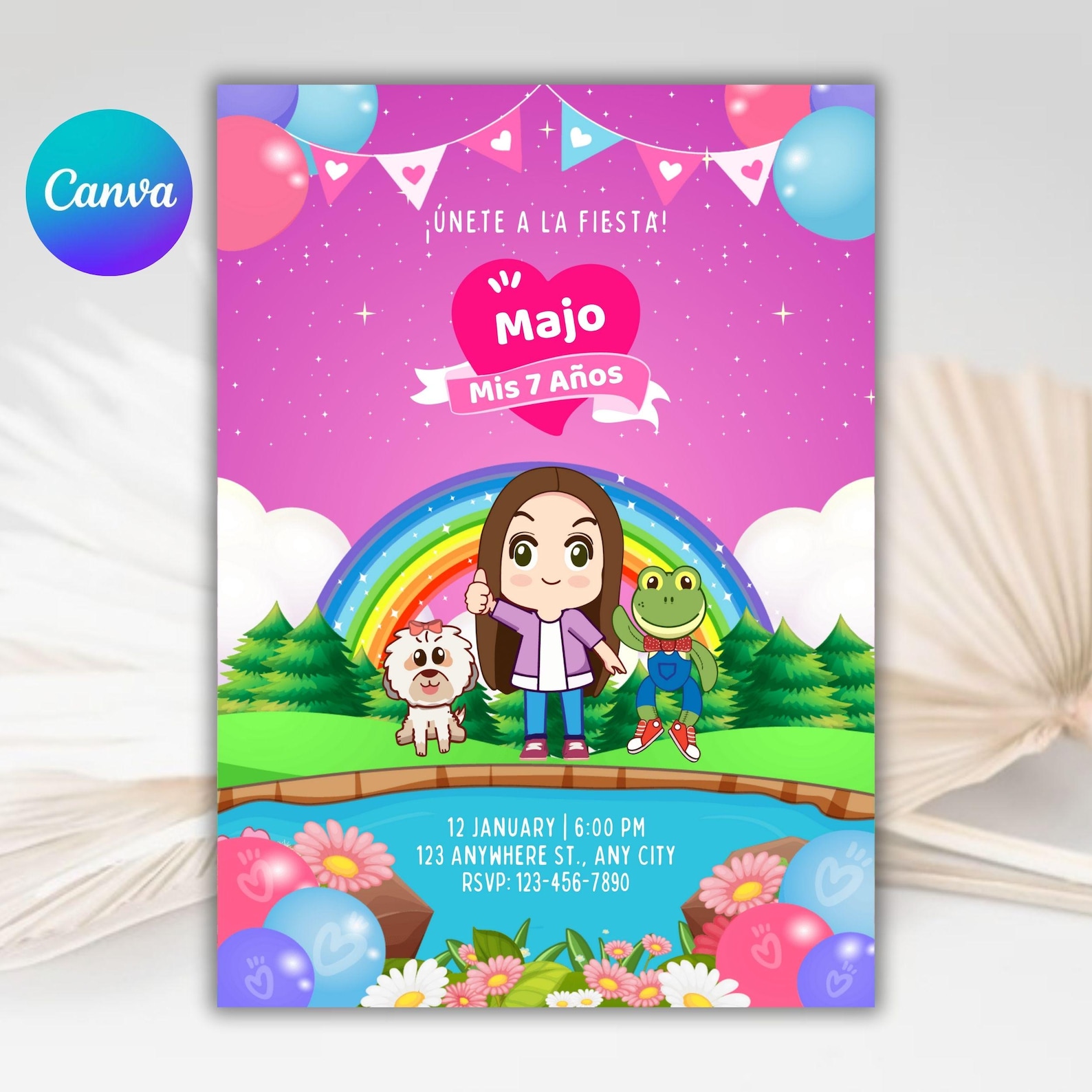 Invitación Lara Campos, invitación de cumpleaños Lara, foto invitación ...