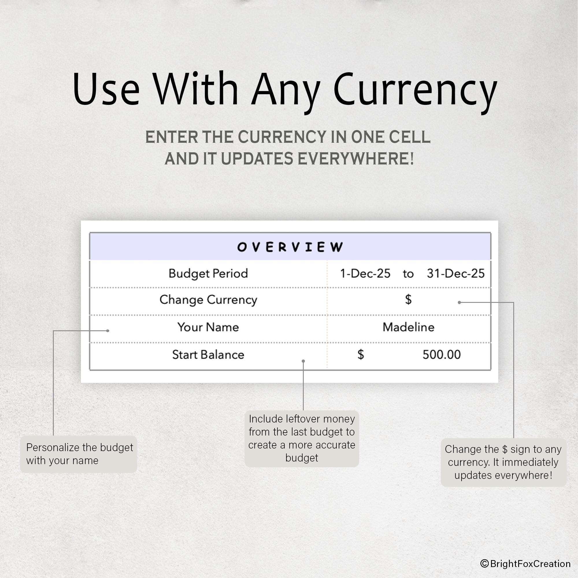 Apple Numbers Budget Planner Budget Spreadsheet for Mac iPhone iPad ...