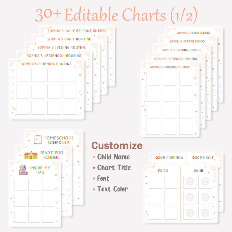 Daily Routine Cards Visual Schedule Toddler Routine Chart for Kids ...