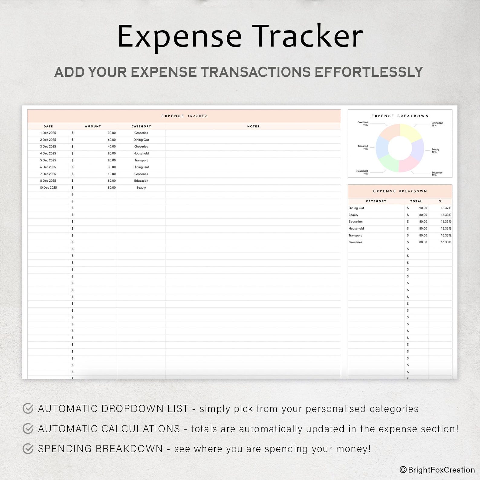 Apple Numbers Budget Planner Budget Spreadsheet for Mac iPhone iPad ...