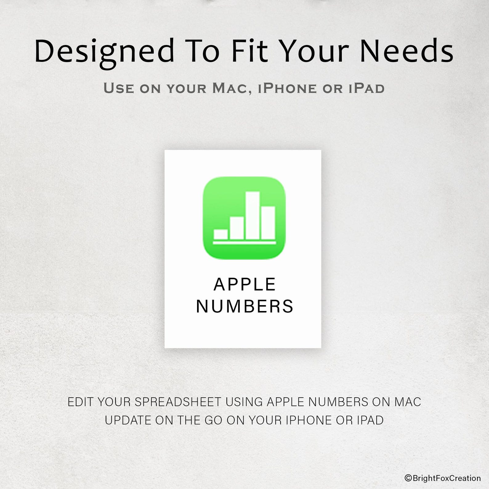 Apple Numbers Budget Planner Budget Spreadsheet for Mac iPhone iPad ...