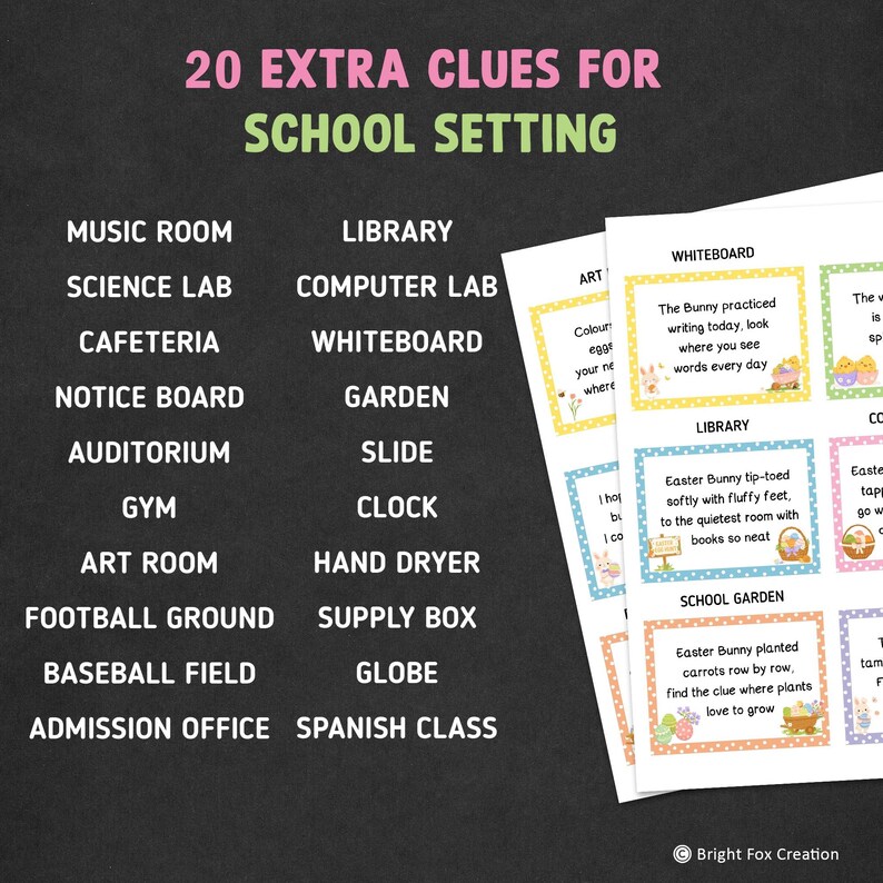 Easter Treasure Hunt for Kids Easter Scavenger Hunt Indoor Outdoor ...